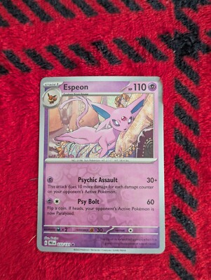 Espeon 033/131 Reverse Holo Pack Fresh Mint Pokemon TCG Prismatic ...