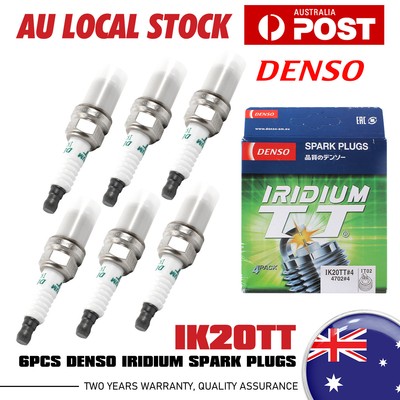 6 x DENSO IRIDIUM SPARK PLUGS 4702 IK20TT HONDA JAZZ 1.3L & 1.5L ...