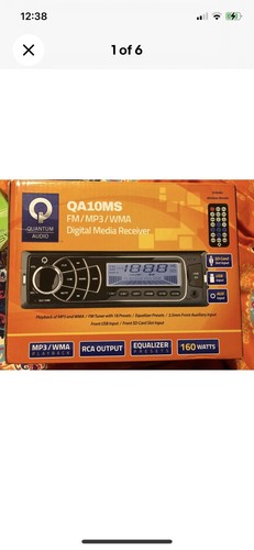 QUANTUM AUDIO CAR USB AUX SD STEREO DIGITAL MEDIA AM/FM RECEIVER PLAYER ...