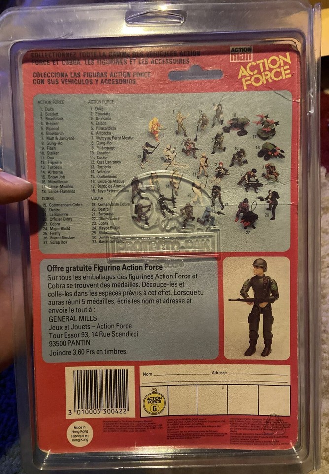 RARE 1983-84 FRENCH PALITOY EUROPEAN ACTION FORCE GUNG HO - GIJOE MOC ...