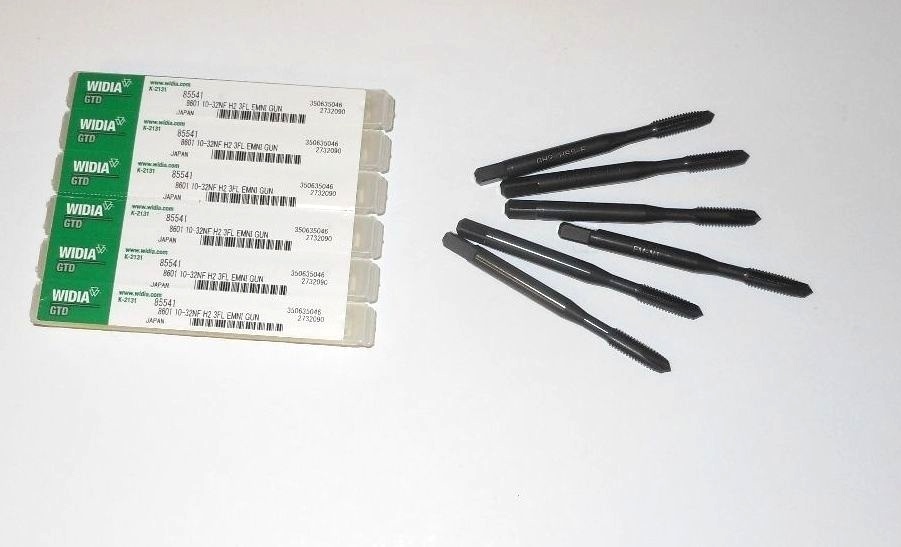 WIDIA Plug Gun Taps 10-32 H2 3FL HSS-E UNF 85541 (6 Pcs) | eBay