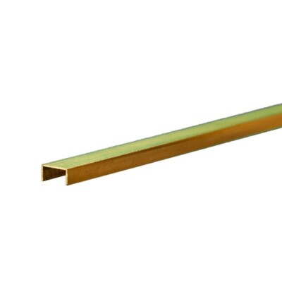 K&S 9887 BRASS CHANNEL (300MM LENGTHS) 1/4IN (1 PIECE PER CARD) | eBay ...