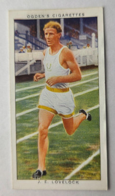 1937 Ogden's Champions of 1936 #2 John Lovelock New Zealand 1500m (B ...