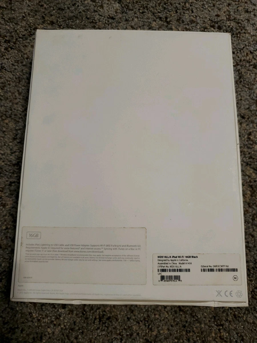 Ipad Air 2 Box Back