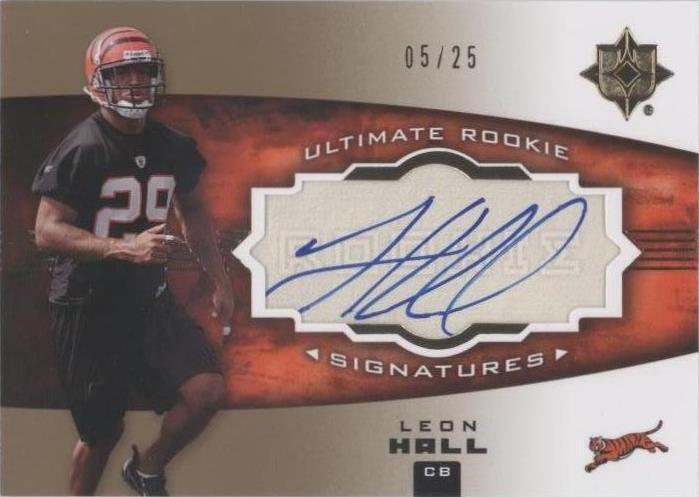 2007 Ultimate Collection - Ultimate Rookie Signatures Leon Hall #123 ...