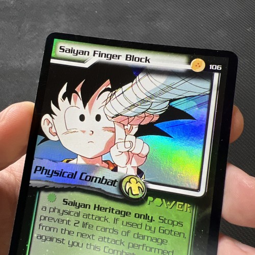 DBZ Dragon Ball Z FOIL Saiyan Finger Block 106 CCG Unlimited World ...