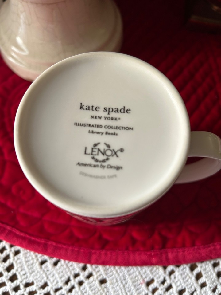 Lenox Kate Spade Library Books Mug | eBay