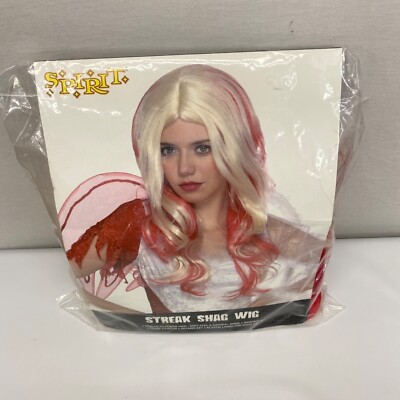 SPIRIT HALLOWEEN Wig Blonde streak shag wig new in package | eBay