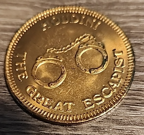 Harry Houdini magician coin token medal 1874 to 1926 Read Description ...