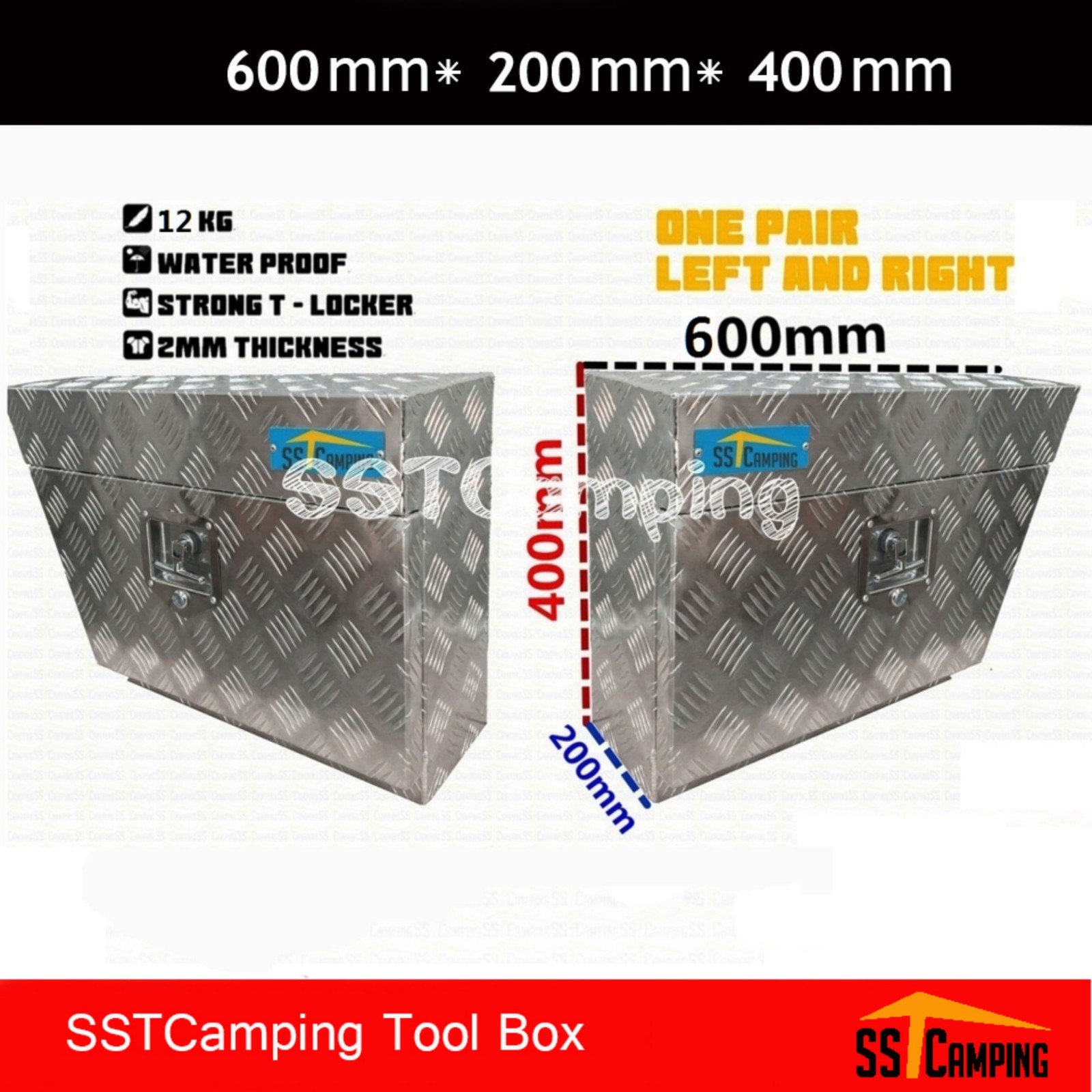 Aluminium Under Tray Body Tool Box Undertray Underbody Ute Truck