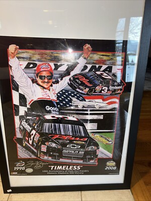3 Sam Bass Signed Autographed Prints 2 X 24X20 24x36 3 Posters NASCAR ...