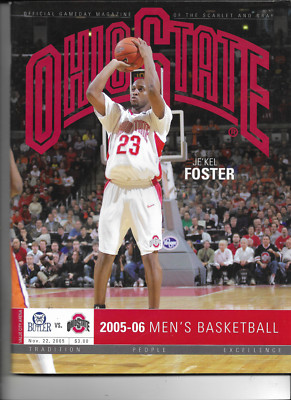OHIO STATE BUCKEYES BASKETBALL PROGRAM--NOVEMBER 22 2005---BUTLER | eBay