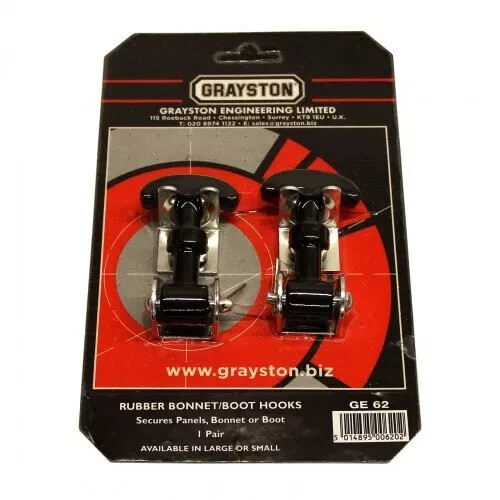 Grayston Rubber Bonnet Boot Hooks Catch Fastener Straps Motorsport ...