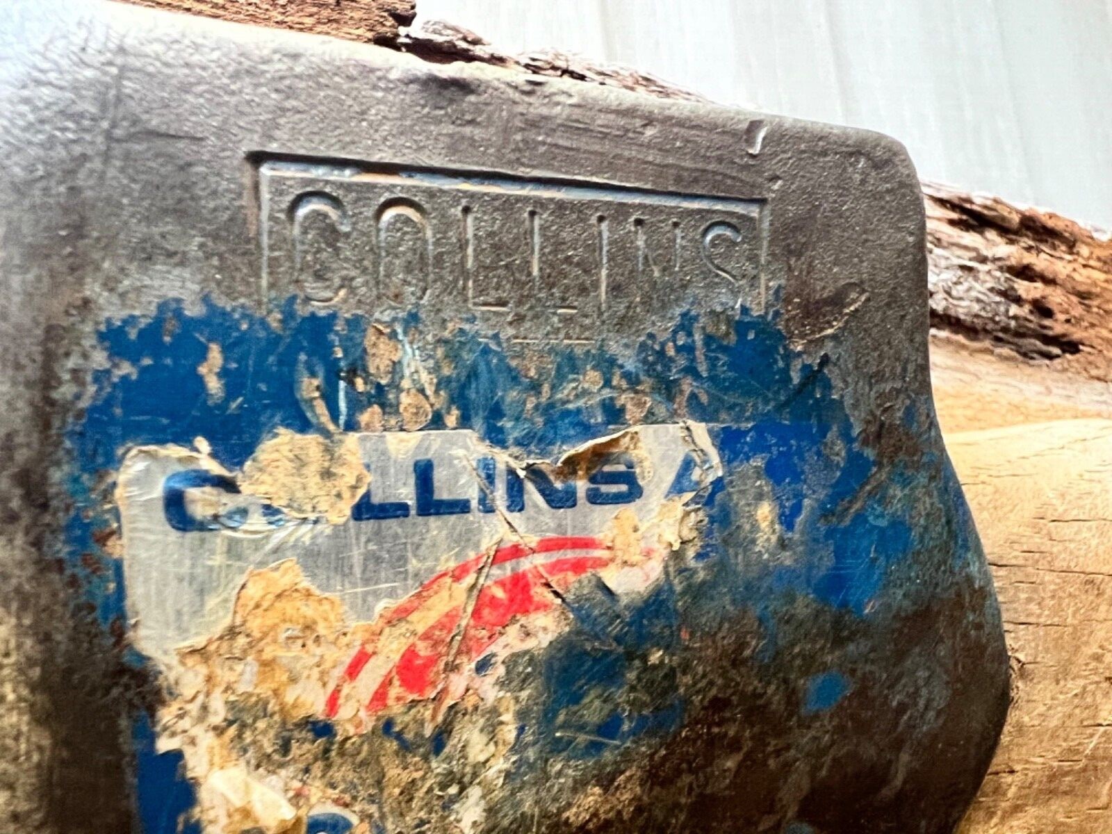 Vintage Collins Homestead single bit axe with handle | eBay