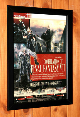 2006 Compilation of Final Fantasy VII PS2 Rare mini Promo Poster Ad ...