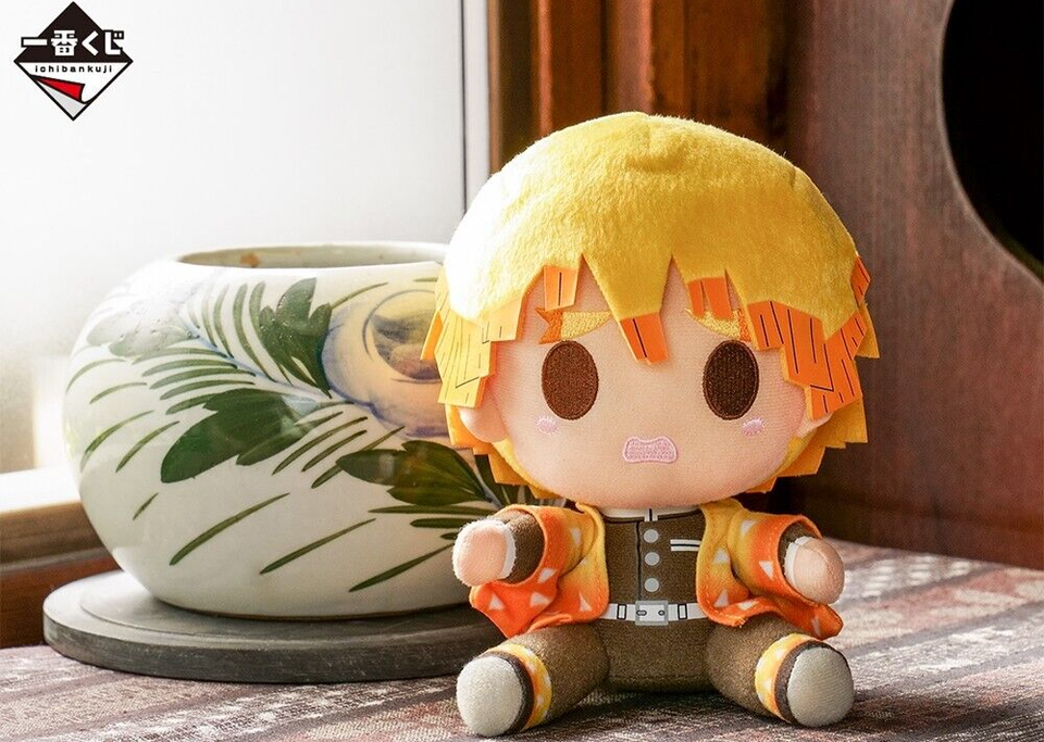 RARE Demon Slayer Ichiban Kuji 2021 AUT Zenitsu Agatsuma Plush doll ...