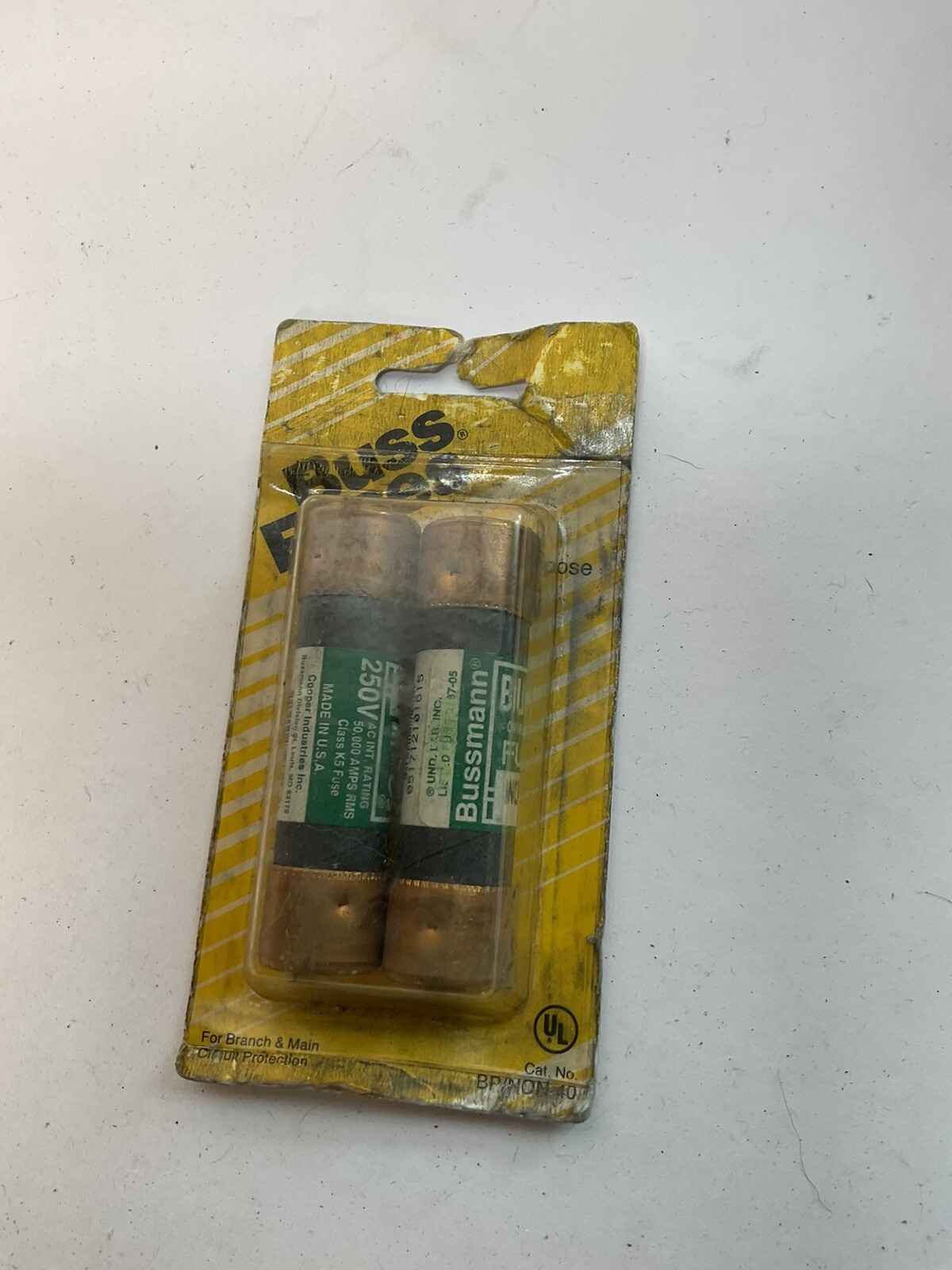 Two Pack of Buss Bussmann NON-40 40A Fuse | eBay