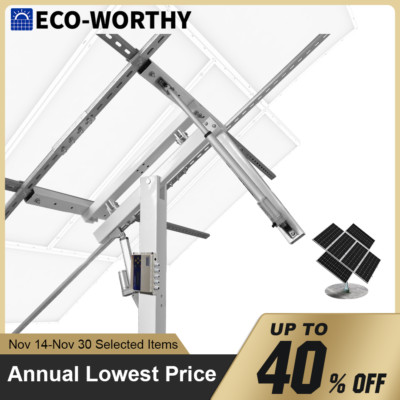 ECO-WORTHY Solar Panel Kit Tracking System Dual Axis with Tracker ...