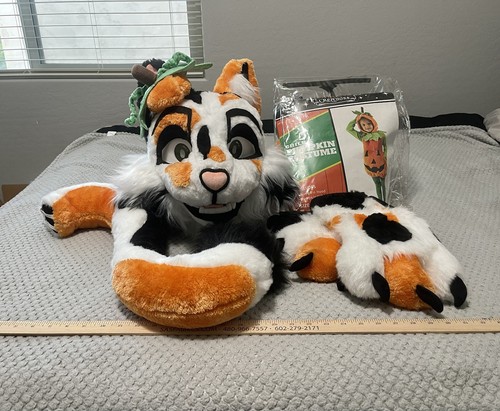 Calico Cat Partial Furry Fursuit Head-Tail-Paws | eBay