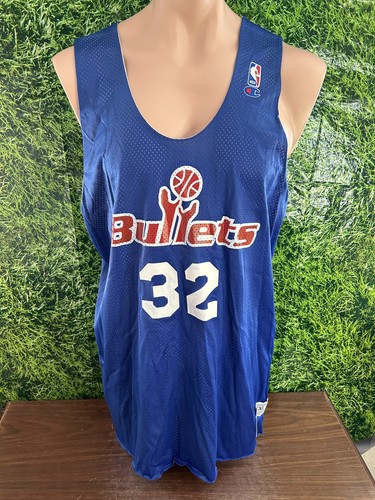 Washington Bullets Basketball #32 Practice Worn Jersey Champion 2XL | eBay