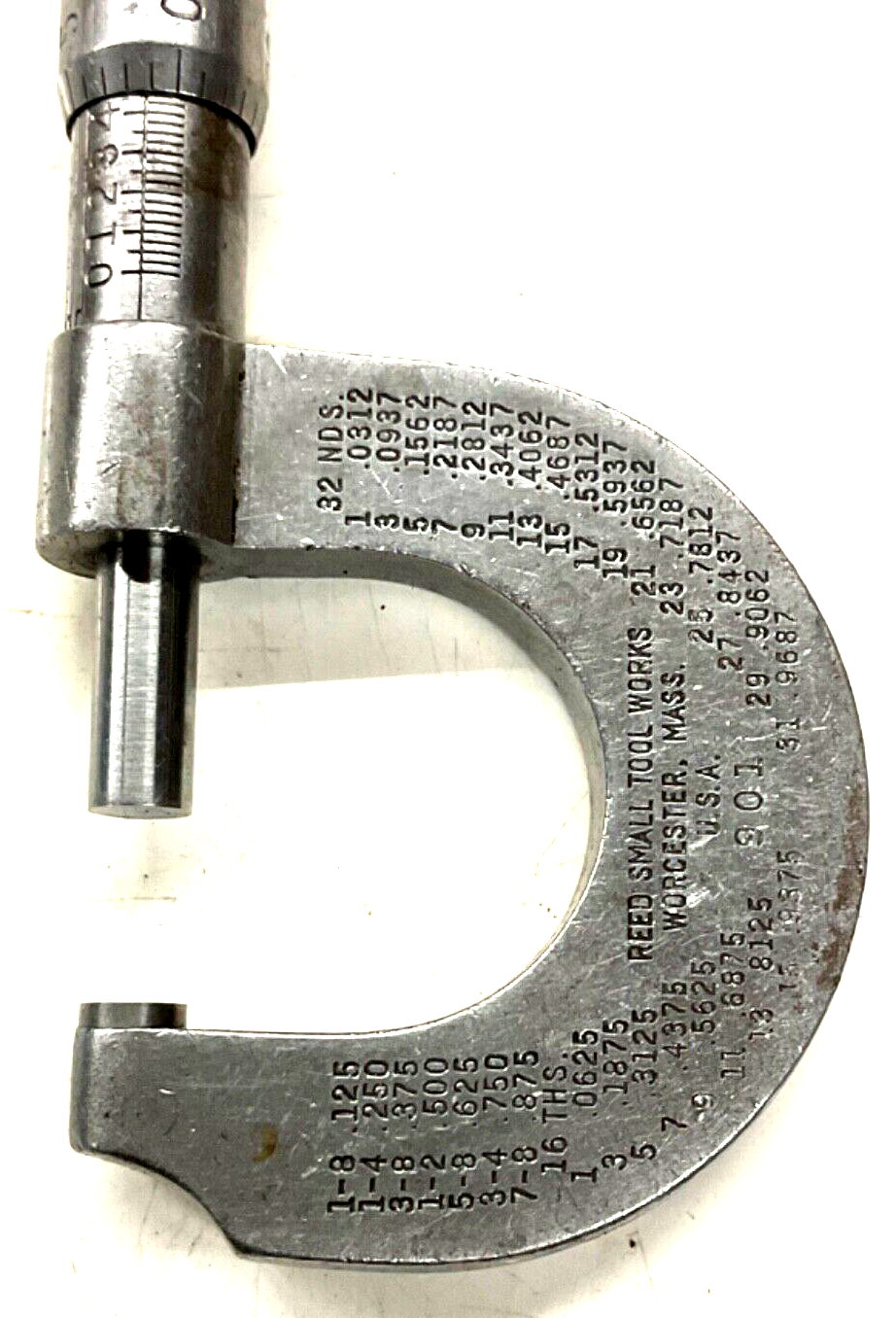 REED SMALL TOOL WORKS 0-1” OUTSIDE MICROMETER, .0001”, USA, No. 901 | eBay