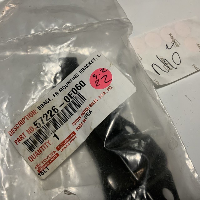 Toyota 572260E060 Genuine OEM Radiator Support Brace for sale online | eBay