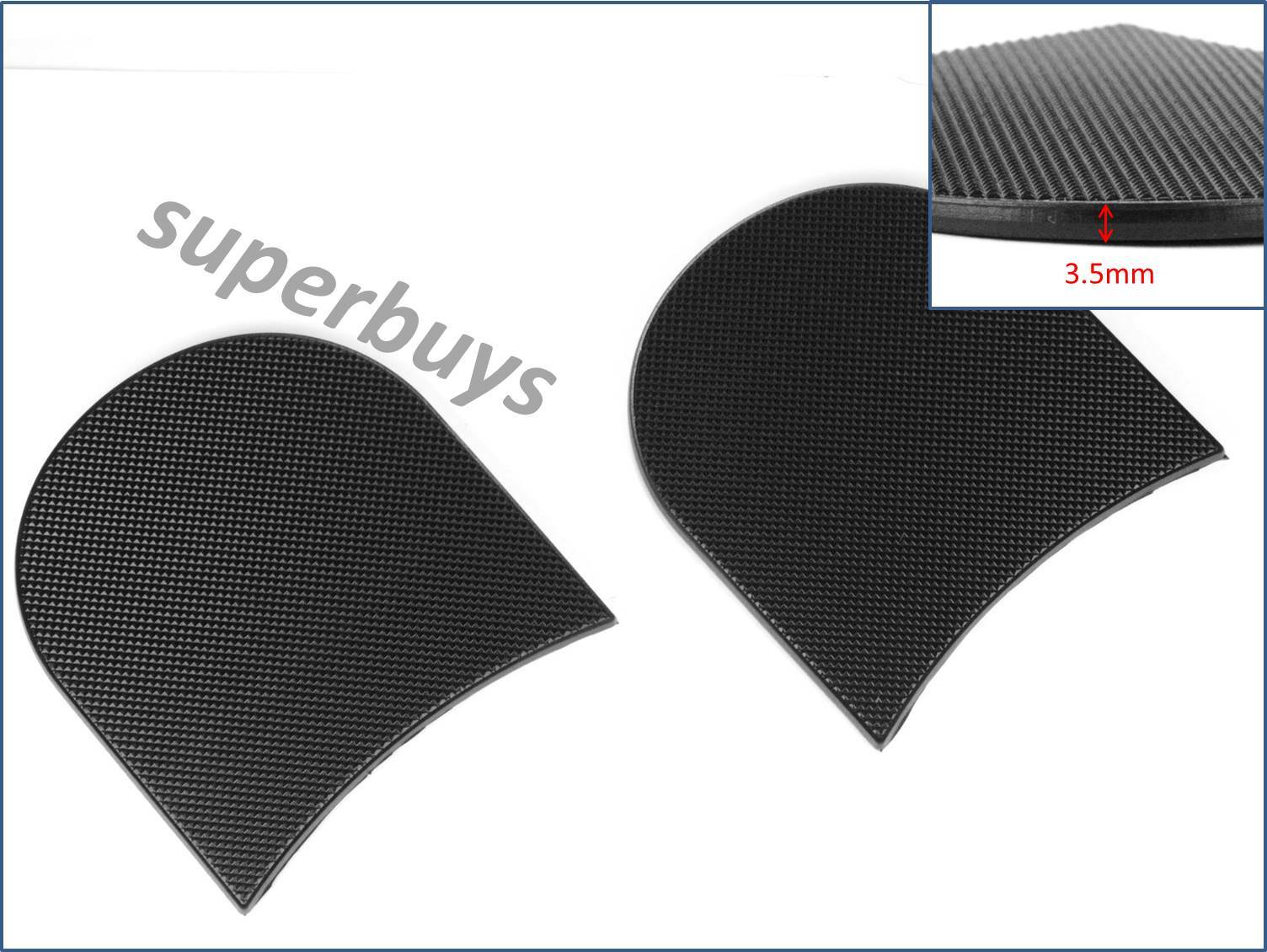 8.7cm x 8.7cm Rubber Shoe Boot Heel Cap Sole Plate Repair Set Kit Non ...