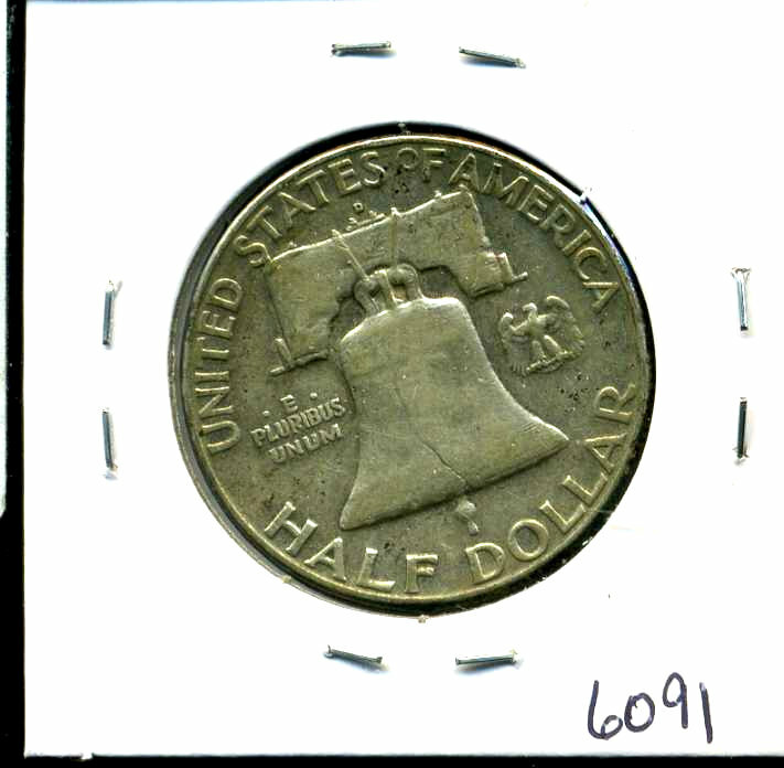 1961 D Franklin Half Dollar NICE Silver 90% Rare 50 Cent FACE Coin U.S ...