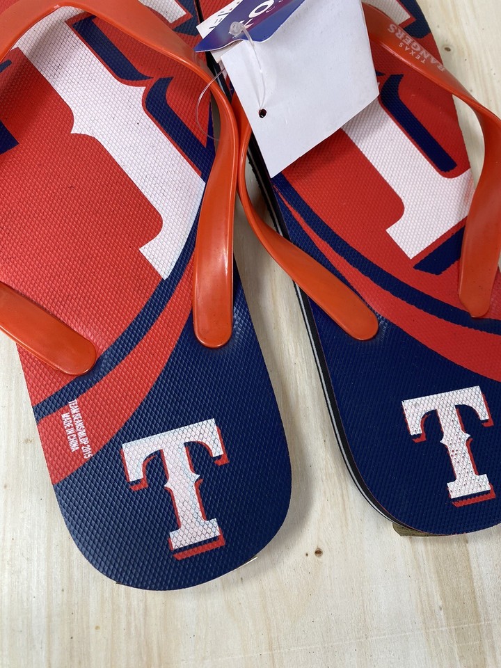 Texas Rangers MLB Baseball Flip Flops Team Logo NWT Various Sizes ...