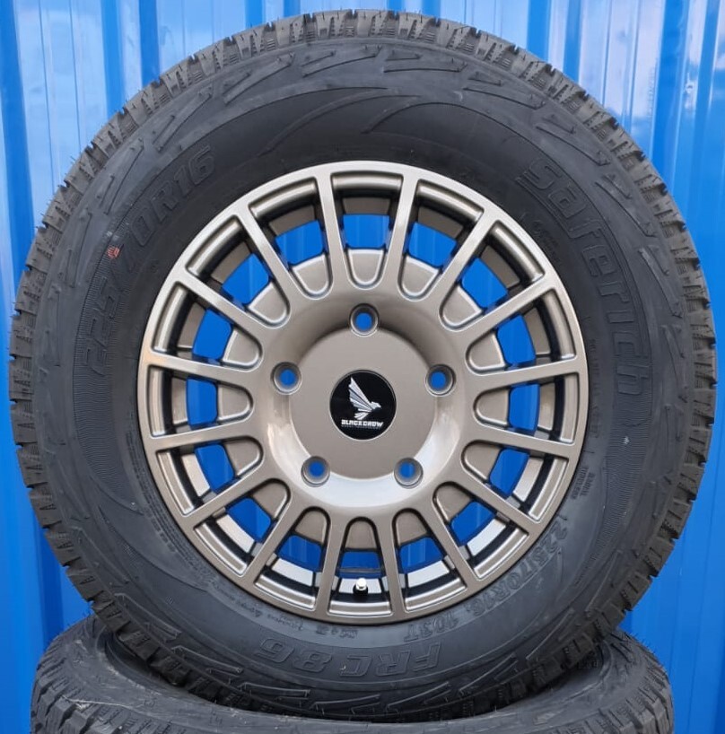 16" JBW TMS G/M GREY ALLOY WHEELS+ ALL TERRAIN TYRES FORD TRANSIT ...