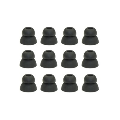 6 pair double flange eaphone tips, earbud tips, 4.5mm connection hole ...
