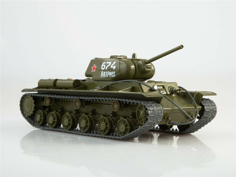 Modimio KV1S 674 Soviet High Speed Tank 1/43 ABS Tank Pre-built Model ...