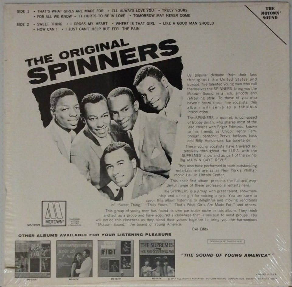 The Original Spinners MS-132V1 Vinyl LP Record Album | eBay