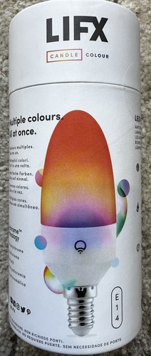 LIFX Candle LED Light Bulb E14 Edison Screw Wi-Fi 16 Million Colour 500 ...