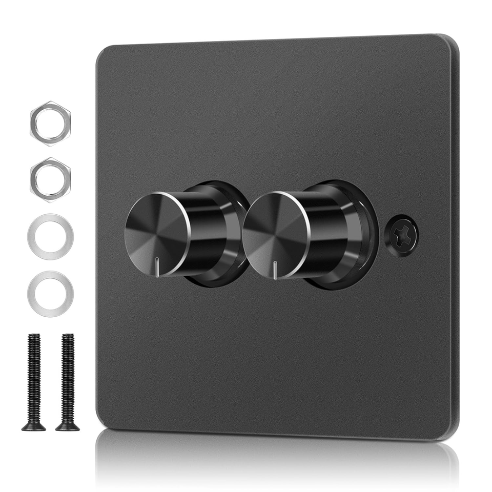 Newupgrade LED Dimmer Switch 2 Gang 1 Way/ 2 Way Trailing Edge Double ...