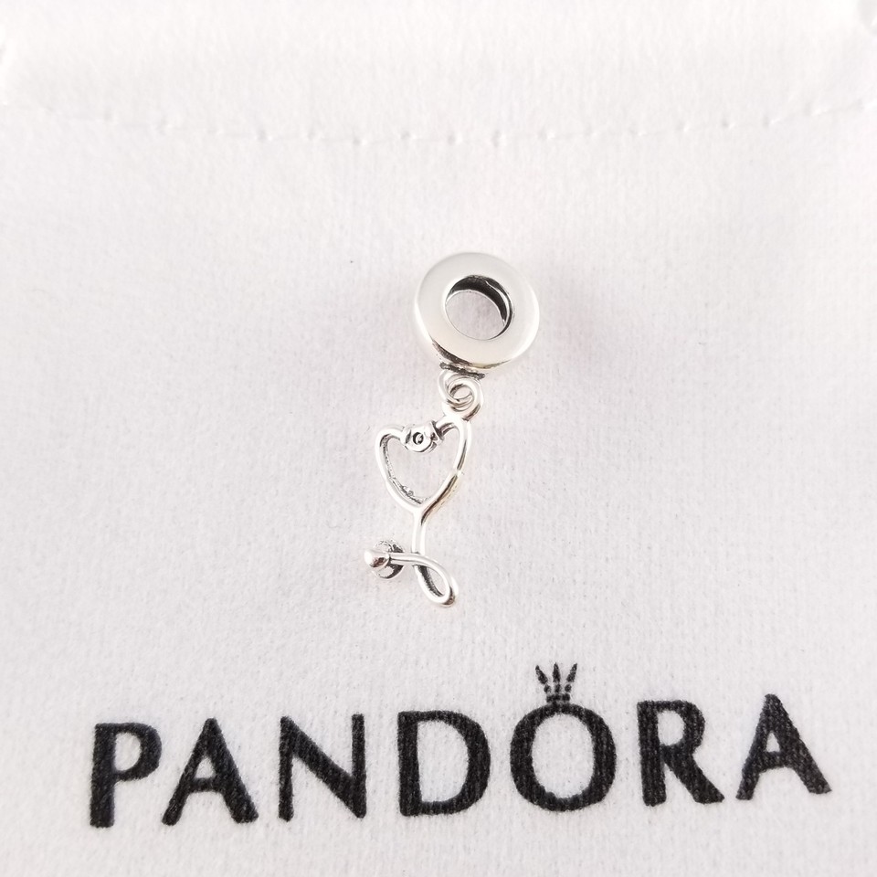 New Pandora Stethoscope Medical Doctor Nurse Silver Dangle Charm | eBay
