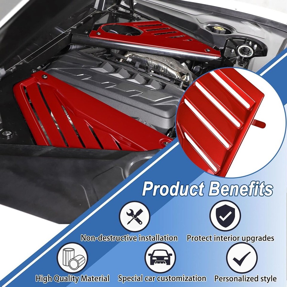 Engine Side Panel Cover Trim for Corvette C8 Z51 2020+ Engine Bay ...