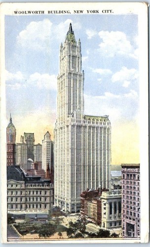 Postcard - Woolworth Building, New York City, New York, USA | eBay