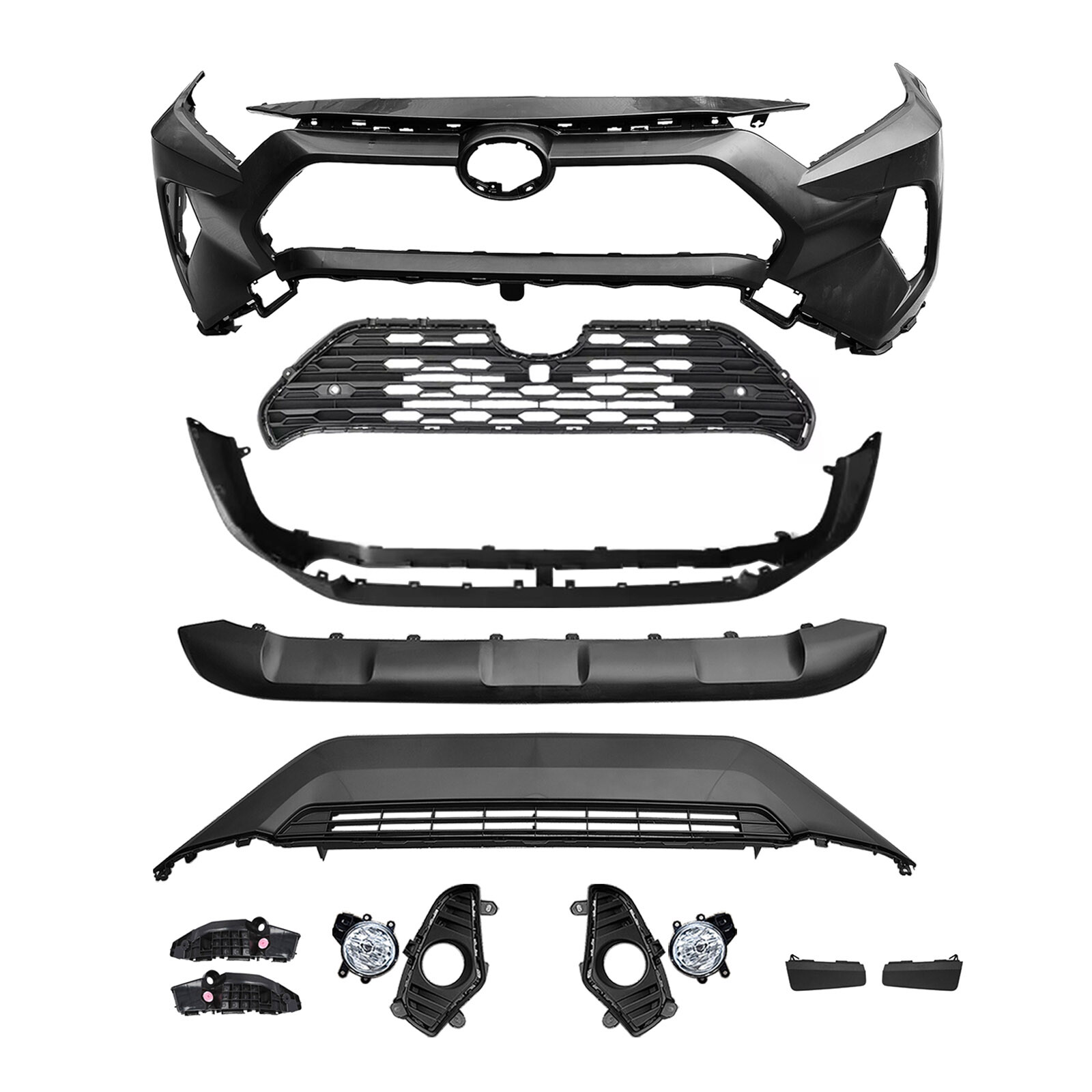 New Front Bumper Kit Primed Fits 2019-2022 Toyota RAV4 52119-0R919 ...
