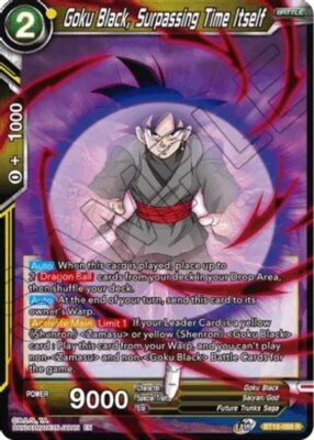 Light Play DBS:M Goku Black, Surpassing Time itself - BT16-088 - R ...