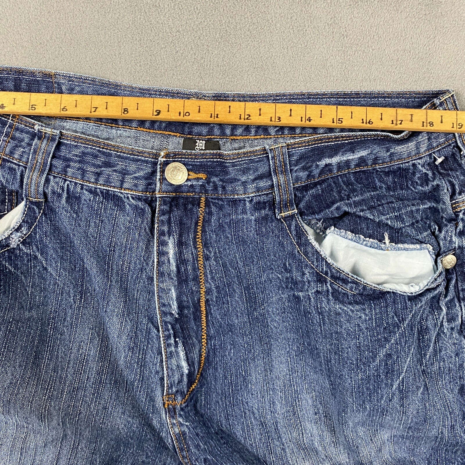 VIntage Makaveli Jeans Men’s 40 Tupac 2pac Blue Denim… - Gem