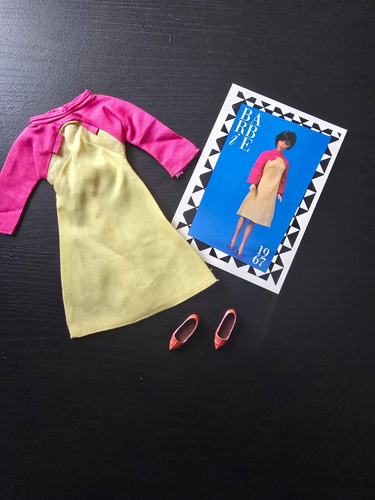Vintage Barbie MARX Braniff Pucino Serving Dress Montgomery Wards ...