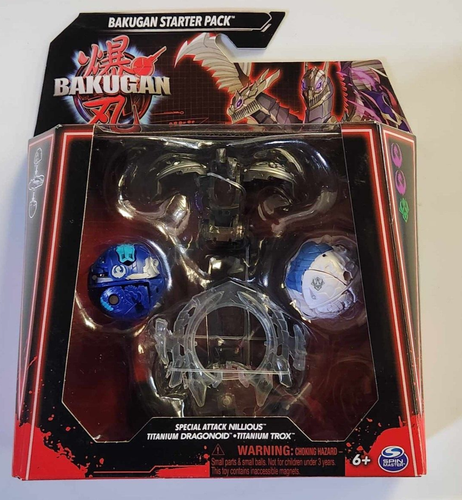 Bakugan Starter Pack Special Attack Nillious Titanium Dragonoid ...
