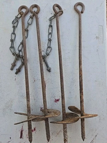 Vintage Animal Trap Anchors | eBay