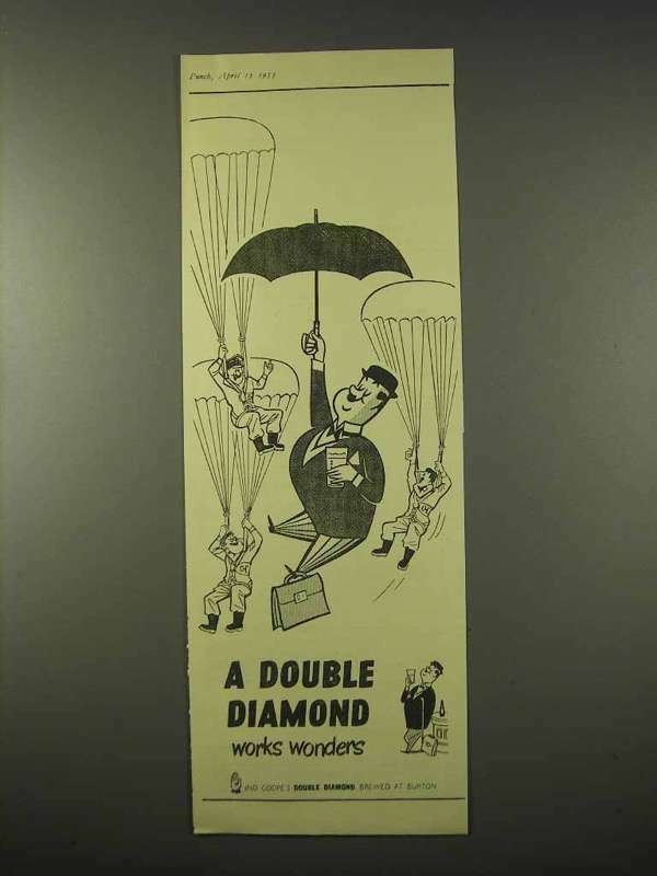 1954 Double Diamond Ale Ad - Works Wonders | eBay