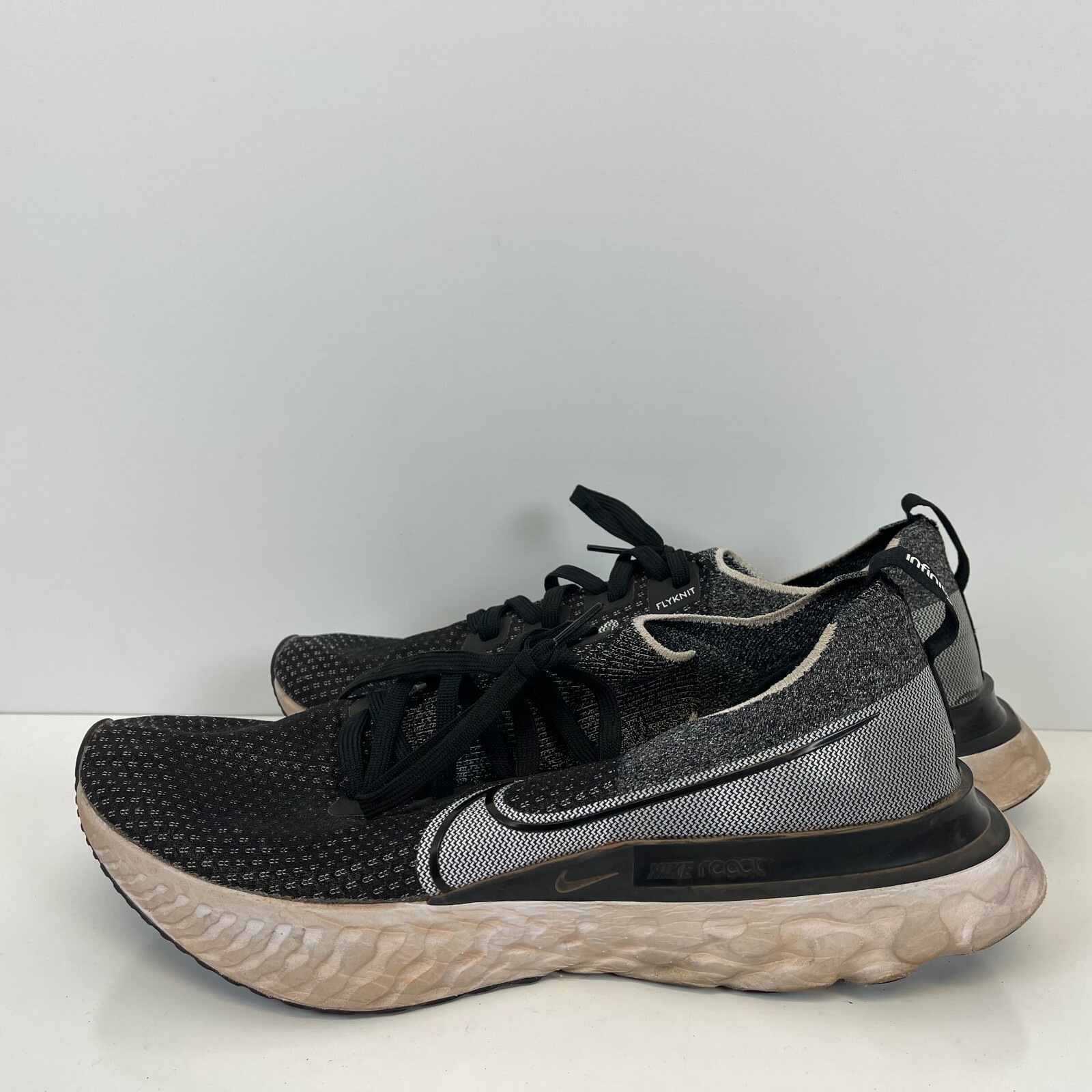 Nike React Infinity Run Flyknit Running Shoes Black G… - Gem