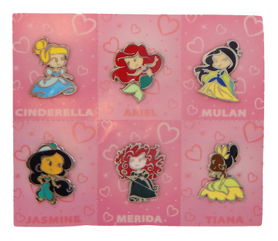 6 Pin Princess Cuties Stylized Collection Disney Park Trading Pins On ...