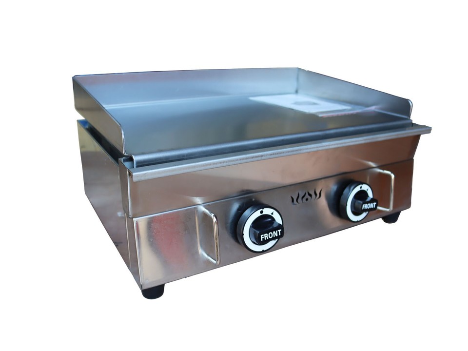 Commercial Gas Grill Griddle 2 Burner Propane Countertop Flat LP Gas 50 ...