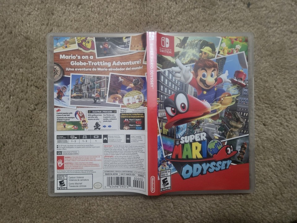 Super Mario Odyssey Game Case, US Version *Game Not Included* | eBay UK