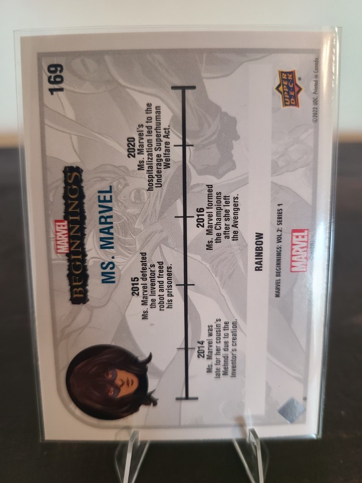 2022 Upper Deck Marvel Annual Ms. Marvel Rainbow 169 | eBay